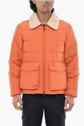 Woolrich Gesteppte Pufferjacke DUSTER BLIZZARD Mit Kunstpelzkragen Gr&ouml;&szlig;e S