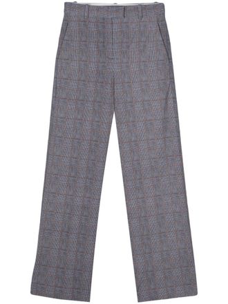 Circolo 1901 pantalon droit à carreaux - Bleu