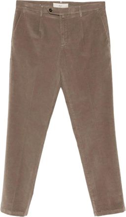 BRIGLIA 1949 Cordhose mit Bundfalten - Braun