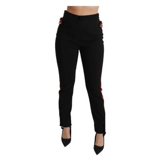 Dolce & Gabbana Femme, Pantalons, Noir, Taille: 40 FR Pantalon Skinny Taille Haute