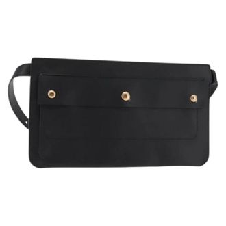 Burberry Sac bandouli&egrave;re en cuir Pre-owned - Femme - Pre-owned - Noir - Taille: ONE Size
