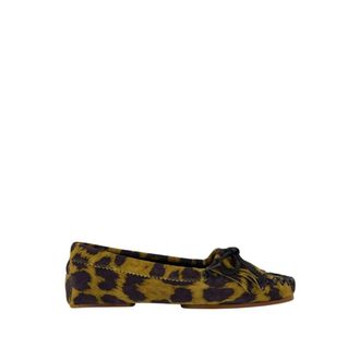 PARIS TEXAS Leopard Wildleder Loafers mit Fransen - - Shoes - Damen - Mehrfarbig - 36 EU