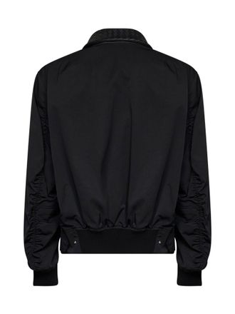Bottega Veneta Mens Blouson Jacket Black Cotton Bomber
