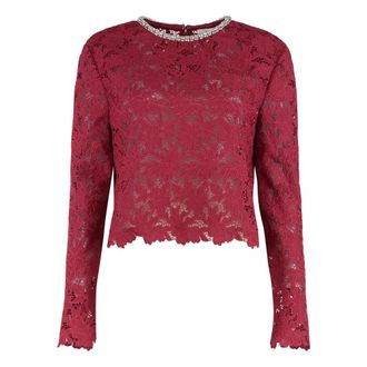 Self Portrait Femme, Tops, Rouge, Taille: 36 FR Hauts