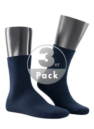 Hudson Herren Socken blau Baumwolle unifarben