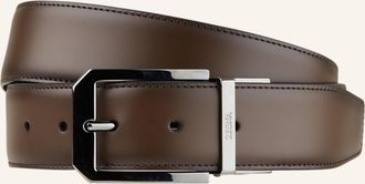 Ermenegildo Zegna Zegna Ledergürtel Zum Wenden braun