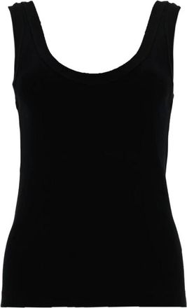 Brunello Cucinelli Top en jersey c&ocirc;tel&eacute; - Femme - Tops - Noir - Taille: 44 FR