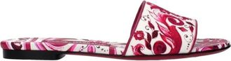 Dolce & Gabbana Femme, Chaussures, Rose, Taille: 35 EU Chaussons en tissu avec design confortable