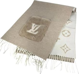 Louis Vuitton Pre-owned Vintage Shawl - Femme - Pre-owned - Beige - Taille: ONE Size