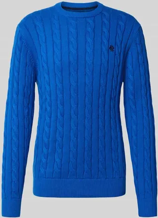 Mc Neal Slim Fit Strickpullover aus reiner Baumwolle