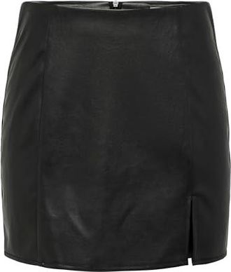 Only Jupe en Simili-Cuir ONLLENI Jupe en Simili-Cuir Black S Black S