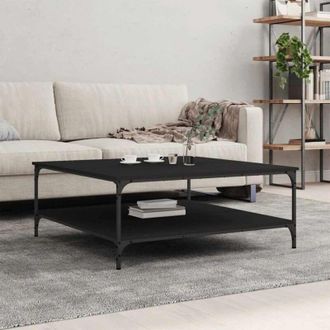 vidaXL Table basse noir 100x100x40 cm bois ding&eacute;nierie