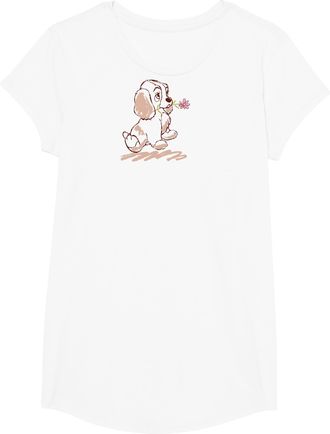 Disney Lady and the Tramp Lady Puppy Sketch T-Shirt