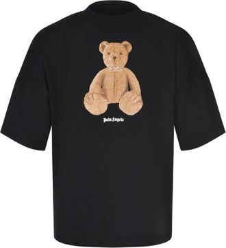 Palm Angels Homme, Tops, Noir, Taille: M Bear Over T-Shirt