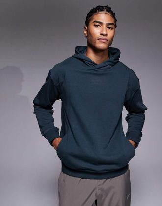 Nike Pro - Sweat &agrave; capuche en tissu Dri-FIT - Vert fonc&eacute;