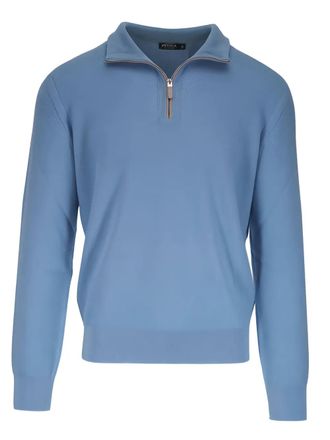 Ermenegildo Zegna Pullover mit Rei&szlig;verschluss - Blau