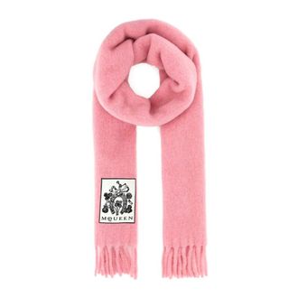 Alexander McQueen Rosa Alpakagemischter Schal - - Accessories - Damen - Rosa - ONE SIZE