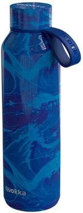 Quokka SOLID MIT HALTERUNG WAVES | THERMOSFLASCHE AUS EDELSTAHL MIT HALTERUNG 630 ML