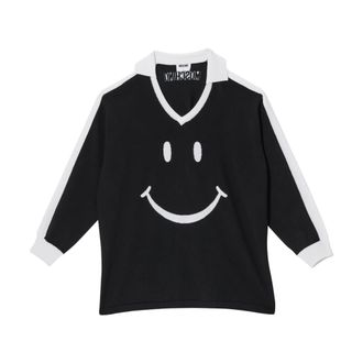 Moschino Maglia Rugby Smile - - Knitwear - Damen - Schwarzk - M