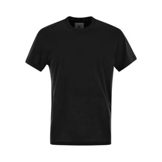 PT01 Pt01, Homme, Tops, Noir, Taille: M Silk And Cotton T-Shirt