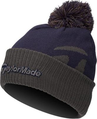 TaylorMade Bonnet Pompon TM 2024, Bleu Marine, Taille Unique Homme