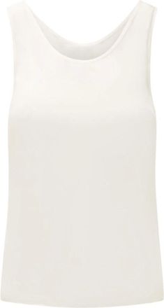 Pinko Pinko, Femme, Tops, Blanc, Taille: 44 FR D&eacute;bardeur en Soie Lav&eacute;e aux Sables