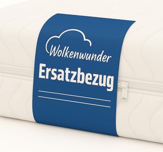 Wolkenwunder Mikrofaser-Ersatzbezug 140x200 cm f&uuml;r Matratzen von 12-14,5 cm H&ouml;he, waschbar bis 60&deg;C