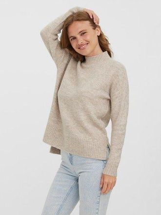 Vero Moda Stehkragenpullover VMLEFILE OVERSIZE BOXY BLOUSE GA NOOS