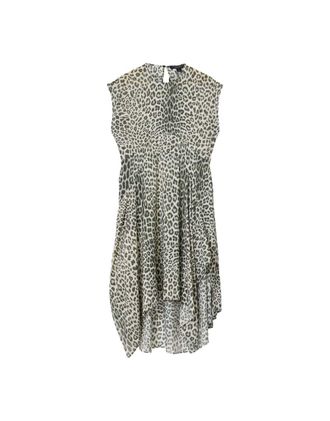AllSaints Arwen - Robe &agrave; imprim&eacute; l&eacute;opard des neiges-multicolore