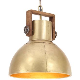 vidaXL Lampe suspendue industrielle 25 w Laiton Rond 40 cm E27 - Vidaxl