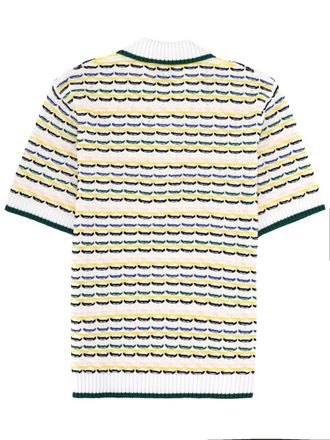 Casablanca Knitted Cotton Polo - Multicolor
