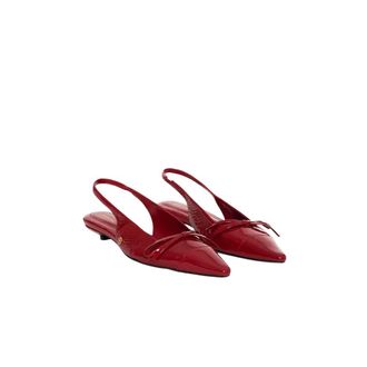 Anine Bing Femme, Chaussures, Rouge, Taille: 36 EU Zoey Slingback Ballerina
