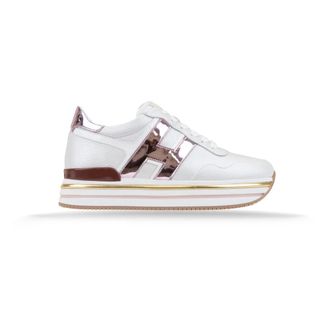 Hogan Herren Leder Sneaker mit Schn&uuml;rung - - Shoes - Damen - Wei&szlig; - 34 EU