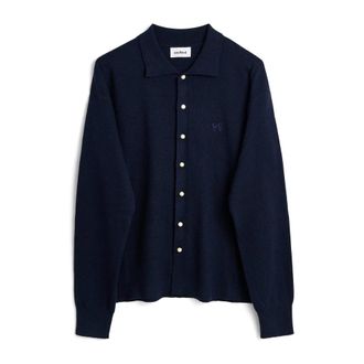 Soulland Yves Cardigan - - Knitwear - Herren - Blau - 2XS/XS