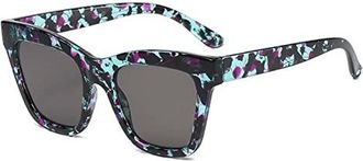 Generic Lunettes de soleil carrées design 2025 pour hommes et pour femmes, lunettes de plage pour les vacances en plein air (couleur : C, taille : moyenne), a