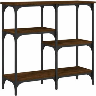 vidaXL Table console ch&ecirc;ne marron 80x29x75 cm Bois ding&eacute;nierie Vidaxl