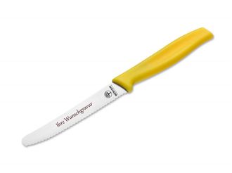 Böker Brötchenmesser gelb 03BO002Y | Frühstücksmesser | Namensgravur möglich | Wunschgravur | personalisiert