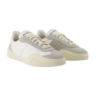 Acne Studios Womens Lambskin Leather Sneaker White