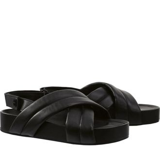 H&ouml;gl Schwarze Casual Offene Flache Sandalen - - Shoes - Damen - Schwarzk - 40 EU