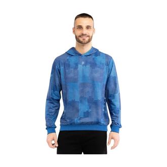 Fila Homme, Sweatshirts et sweats &agrave; capuche, Bleu, Taille: M SweaT-shirt en polyester avec ourlet et poignets c&ocirc;tel&eacute;s