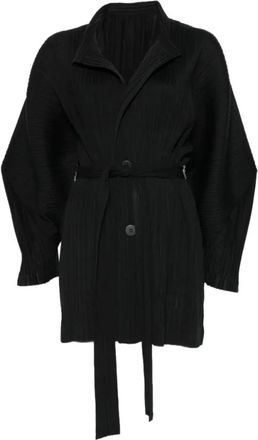 Issey Miyake Femme, Vestes, Noir, Taille: 42 FR Cappotto