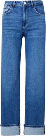 Liu Jo Femme, Jeans, Bleu, Taille: W26 Jean Droit avec Revers