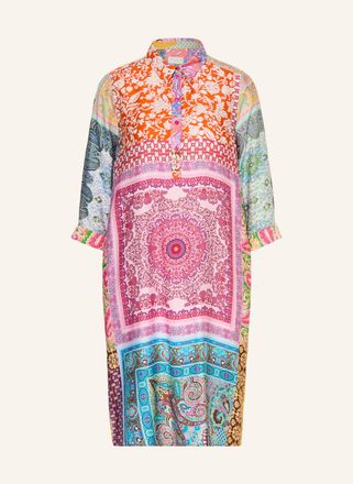 Milano Milano Italy Hemdblusenkleid Mit 3/4-Arm pink