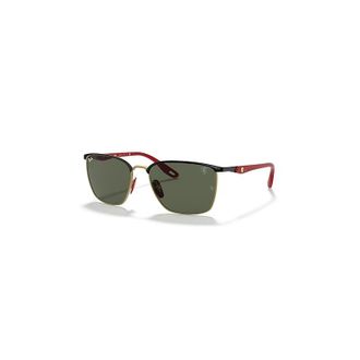 Ray-Ban Rb3673m Scuderia Ferrari Collection Sonnenbrillen Rot Fassung Gr&uuml;n Glas 56-17