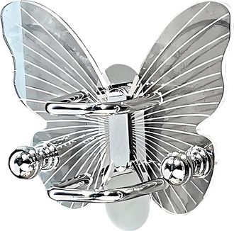 Generic Schmetterlingsf&ouml;rmiger Wandorganizer | Aufbewahrungsregal F&uuml;r K&auml;mme Und B&uuml;rsten | Waschbeckenhalter Mit Haarschmuck, B&auml;ndern Und Styling-Accessoires |