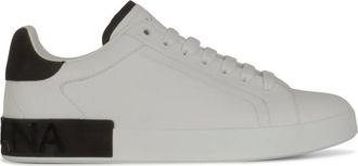 Dolce & Gabbana Homme, Chaussures, Blanc, Taille: 45 EU Low-Top Baskets