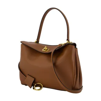 Balenciaga Womens Rodeo Crossbody Bag Brown Calfskin