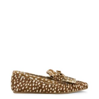 Stuart Weitzman Britt Fringe Moccasin - - Shoes - Damen - Braun - 39 1/2 EU