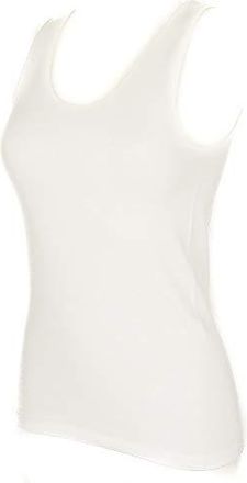 Ragno Maillot de Corps pour Femme Caraco Large &eacute;paule en Laine et Coton Article 072452 SINTONIA ECORAGNO SL, 002 Bianco Lana, M