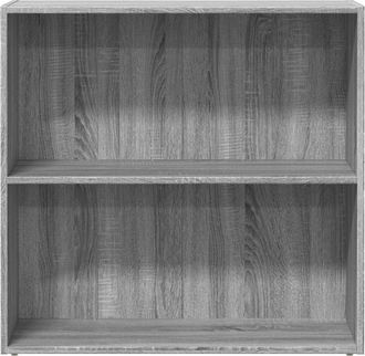 Generic Aufbewahrungs-B&uuml;cherregal, Vertikaler Offener Regal-Organizer, B&uuml;cherregal aus Holzwerkstoff f&uuml;r Wohnzimmer, Schlafzimmer, B&uuml;ro (Graues Sonoma 20)